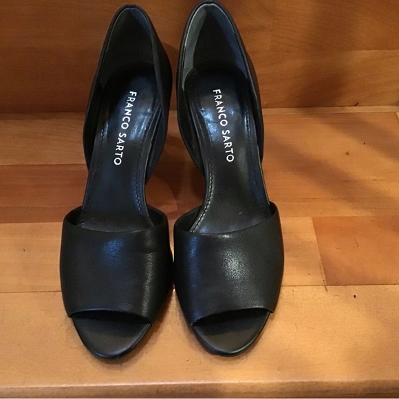 Franco Sarto | Shoes | Franco Sarto 3 Kitten Heel Open Side Pumps Size ...